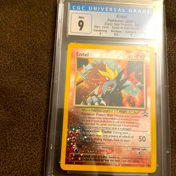 Pokemon | Toys | Cgc Universal Grade Entei Pokmon 20 Slab | Poshmark
